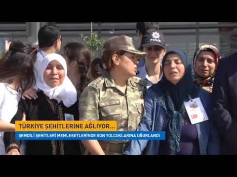 Şemdinli Şehitleri Son Yolculuklarına Uğurlandı