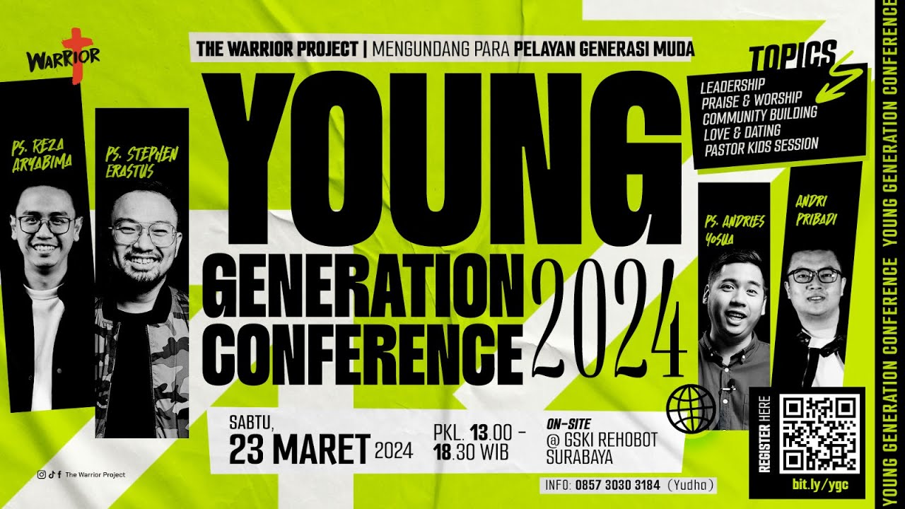 Young Generation Conference 2024 | The Warrior Project | GSKI REHOBOT ...