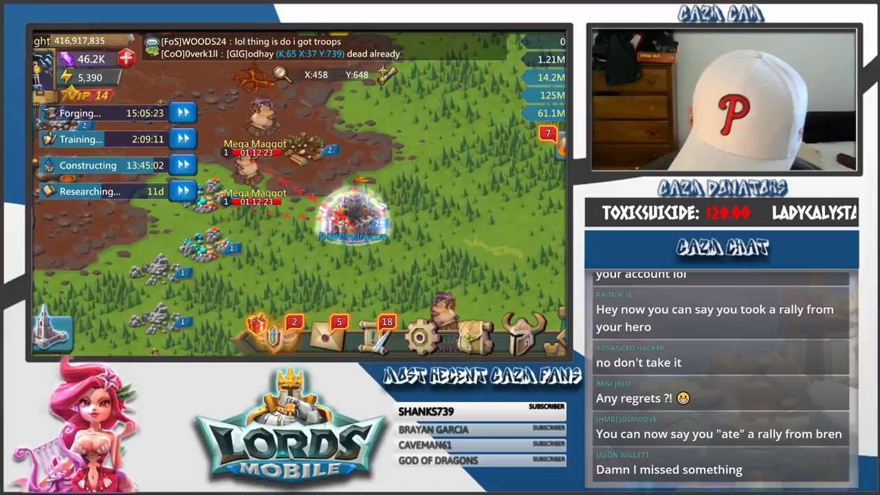 [Wargazm] Lords Mobile KVK and Rallied by Bren Chong (at the end) - YouTube