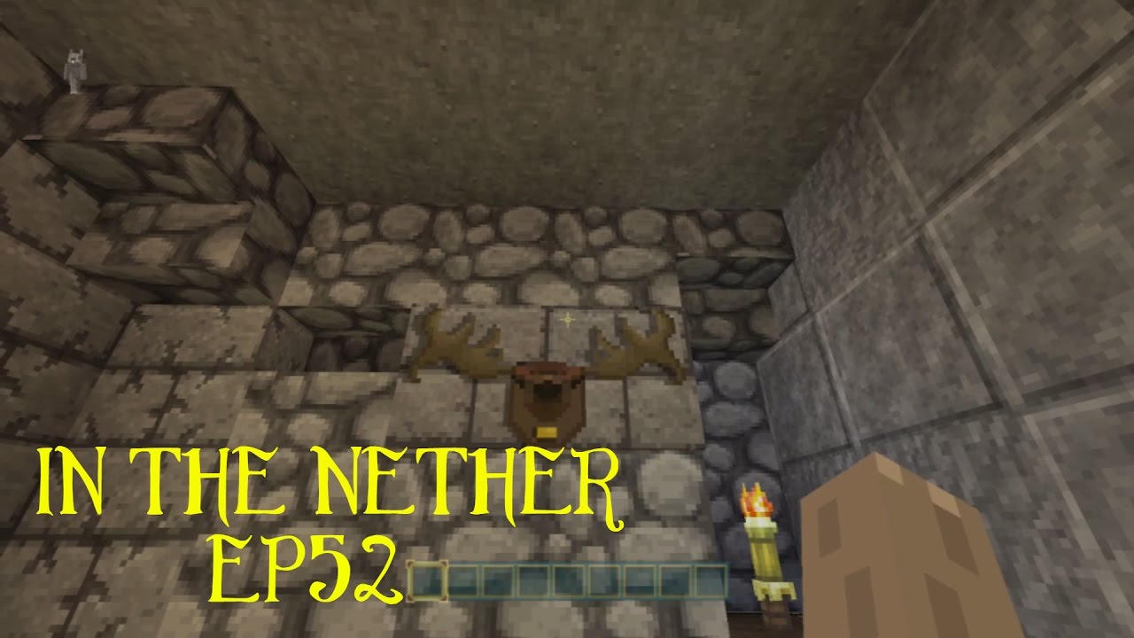 Minecraft - Lets build in the nether! ep52: Moose head. - YouTube