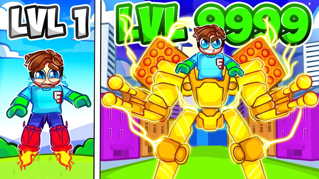 Upgrading NOOB to GOD in ROBLOX MECH SIMULATOR - YouTube