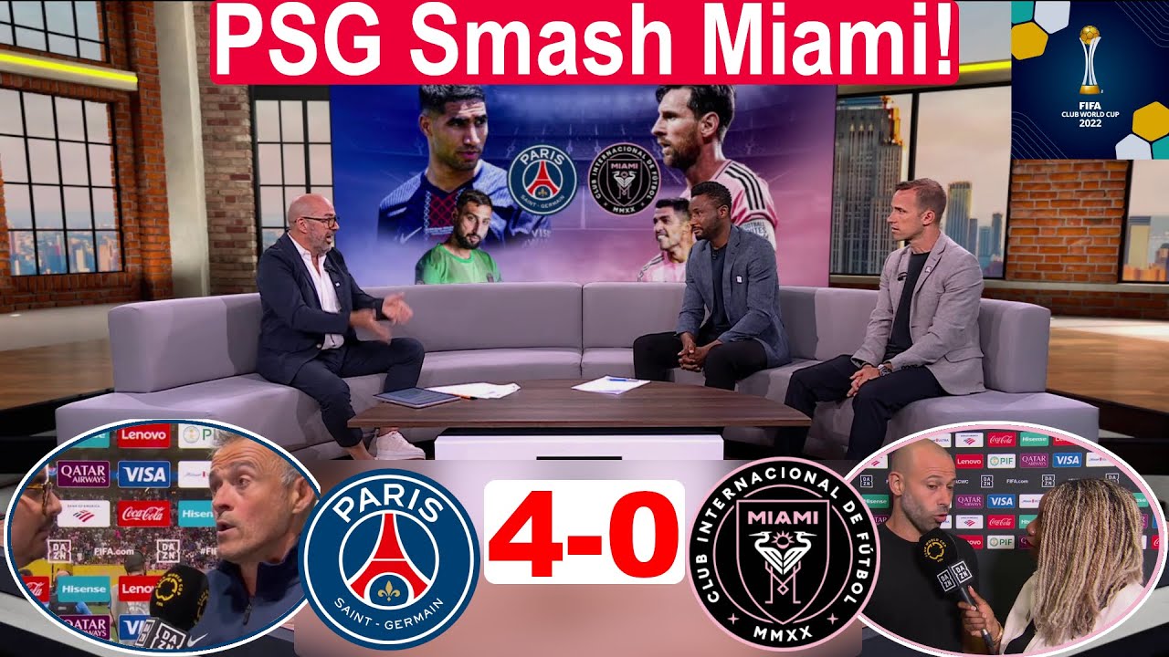 PSG vs Inter Miami 4-0; PSG show their class, Neves Brace, Hakimi ...