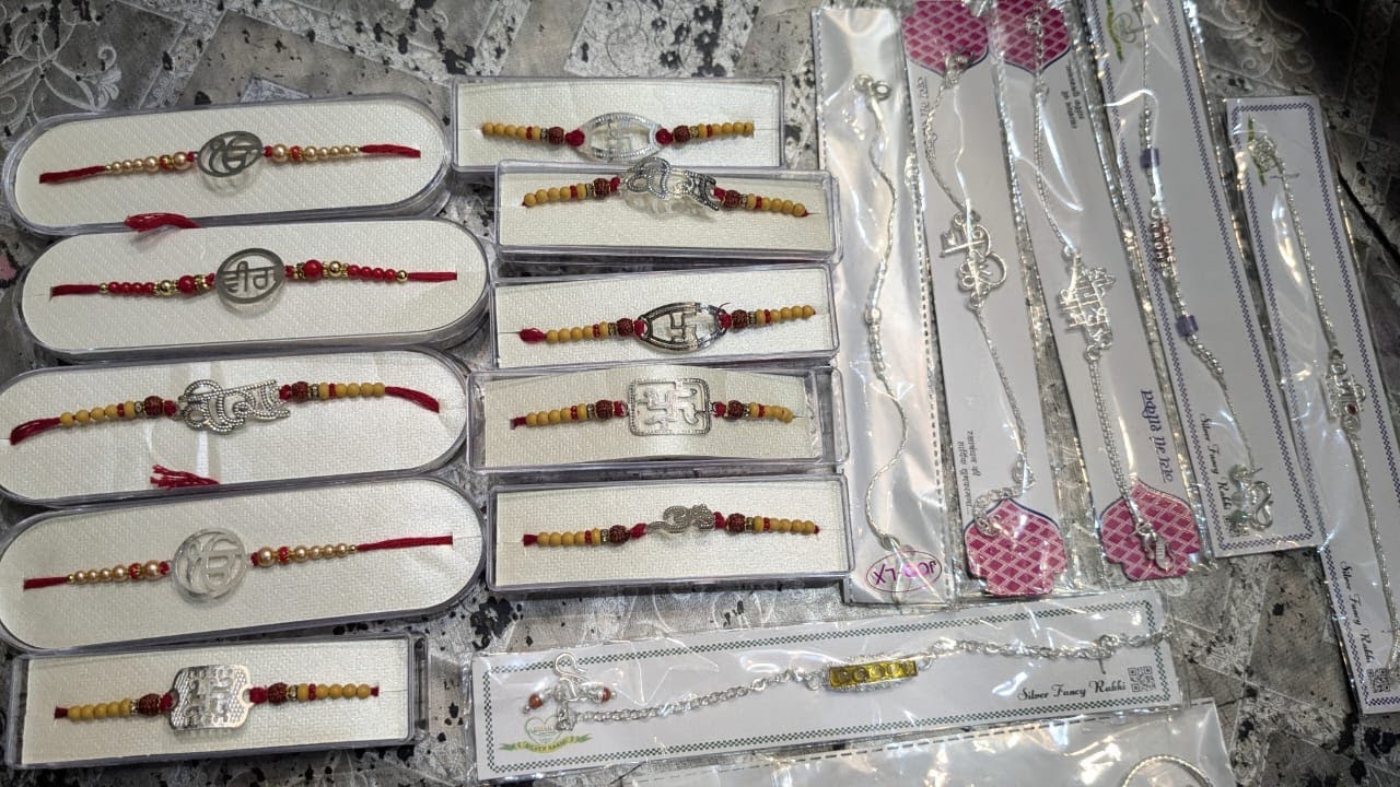 Silver Rakhi design bridal Rakhi Rakshabandhan special - YouTube