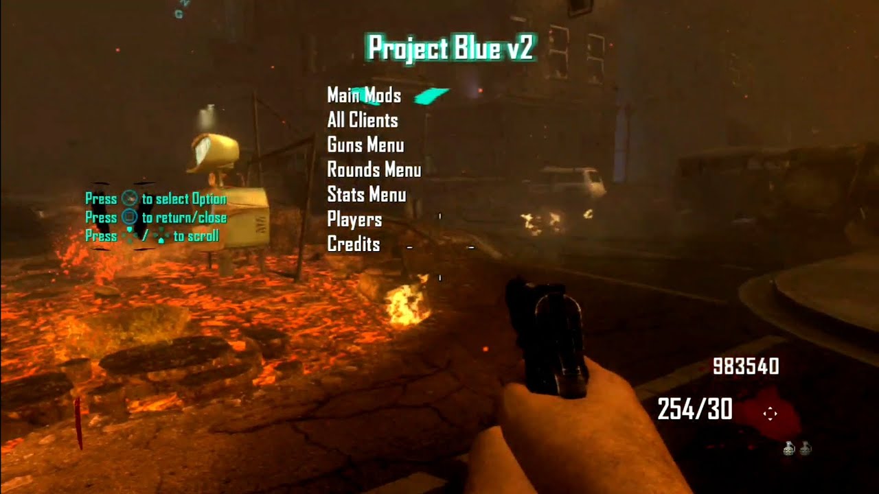 BO2 | 1.19 | Project Blue v2 | Zombies | SPRX Mod Menu | (PS3 ...