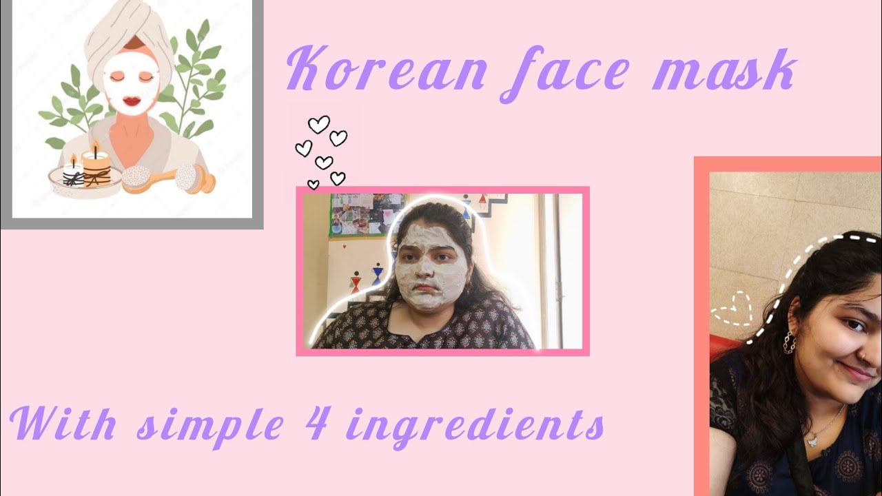 MAKE KOREAN face mask in 1 min and get glowing skin - YouTube