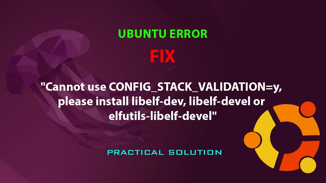 Cannot Use Configstackvalidationy Install Libelf Dev Libelf Devel 3664