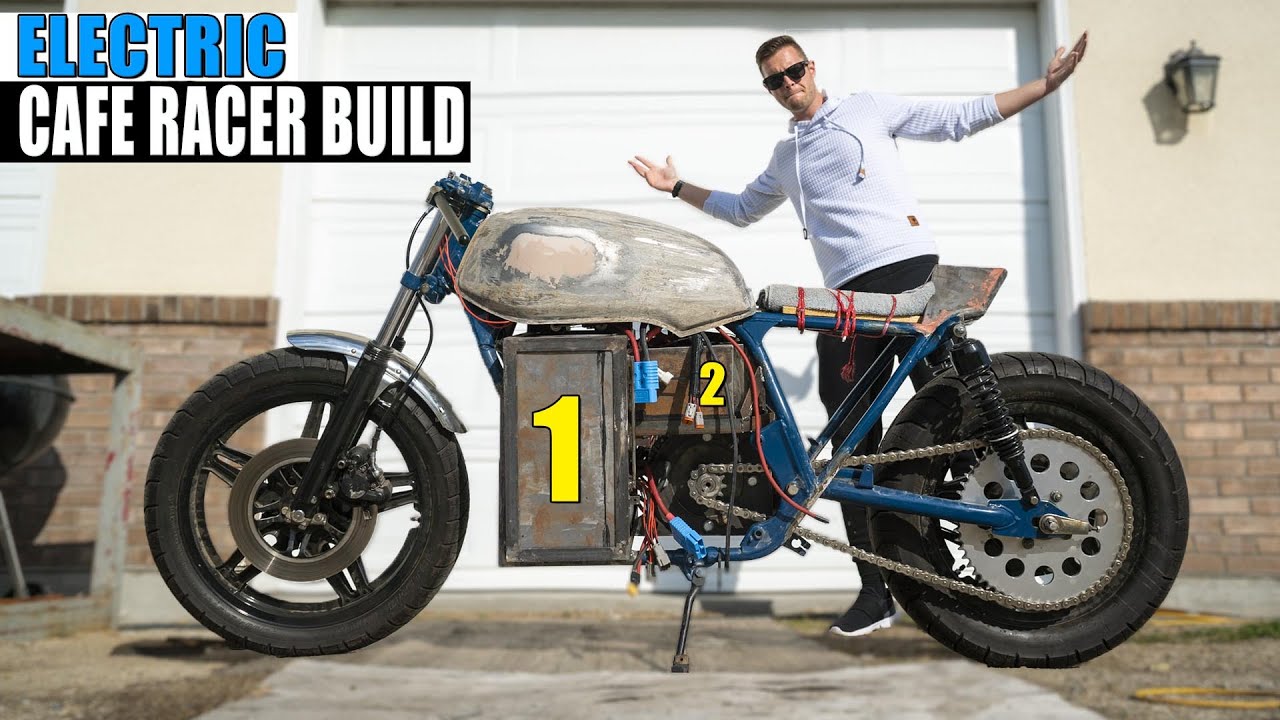 the ELECTRIC CAFE RACER gets ANOTHER BATTERY +30AH (Largest Youtube ...
