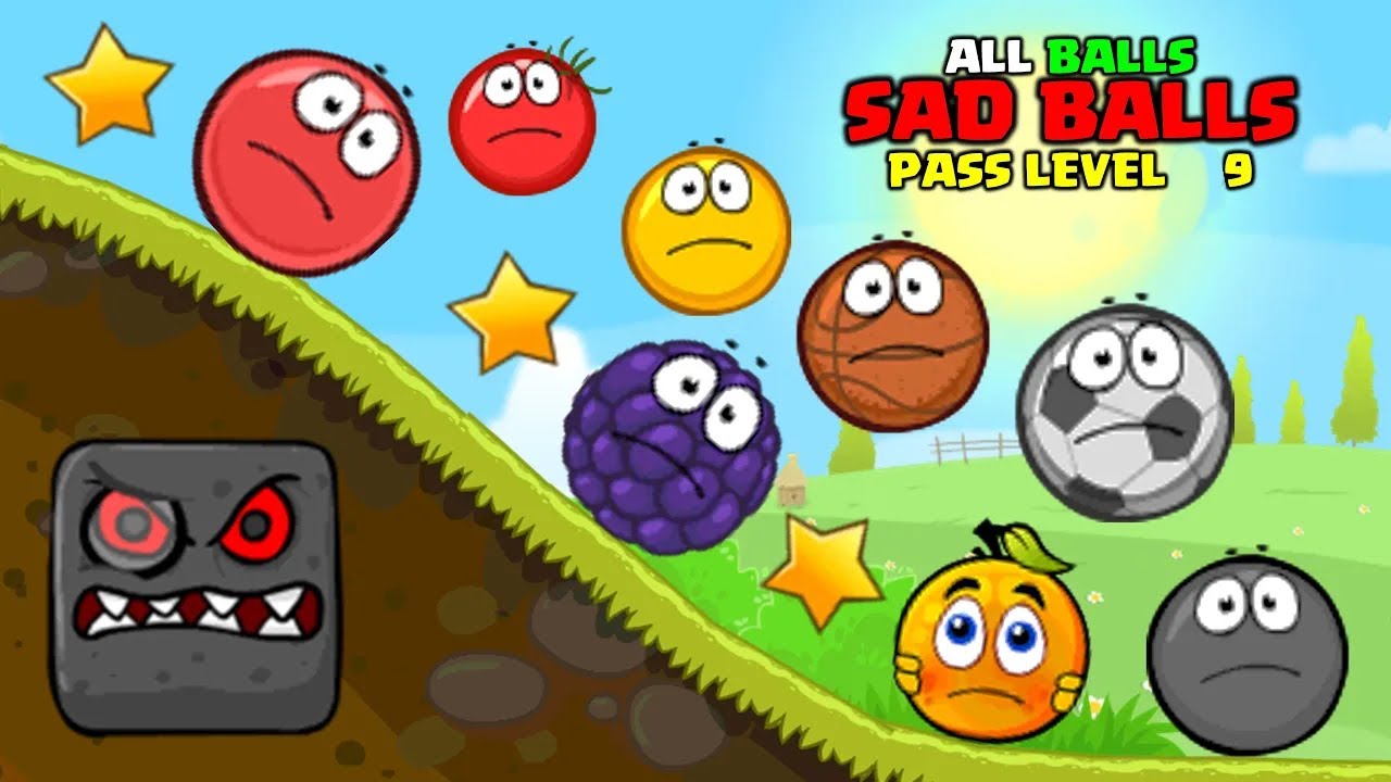 Red Ball 4 - All Balls - Sad Balls - Green Hills - All Balls - Sad ...