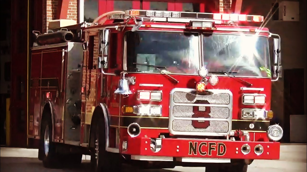 NCFD E208 E202 T201 B205 responding - YouTube
