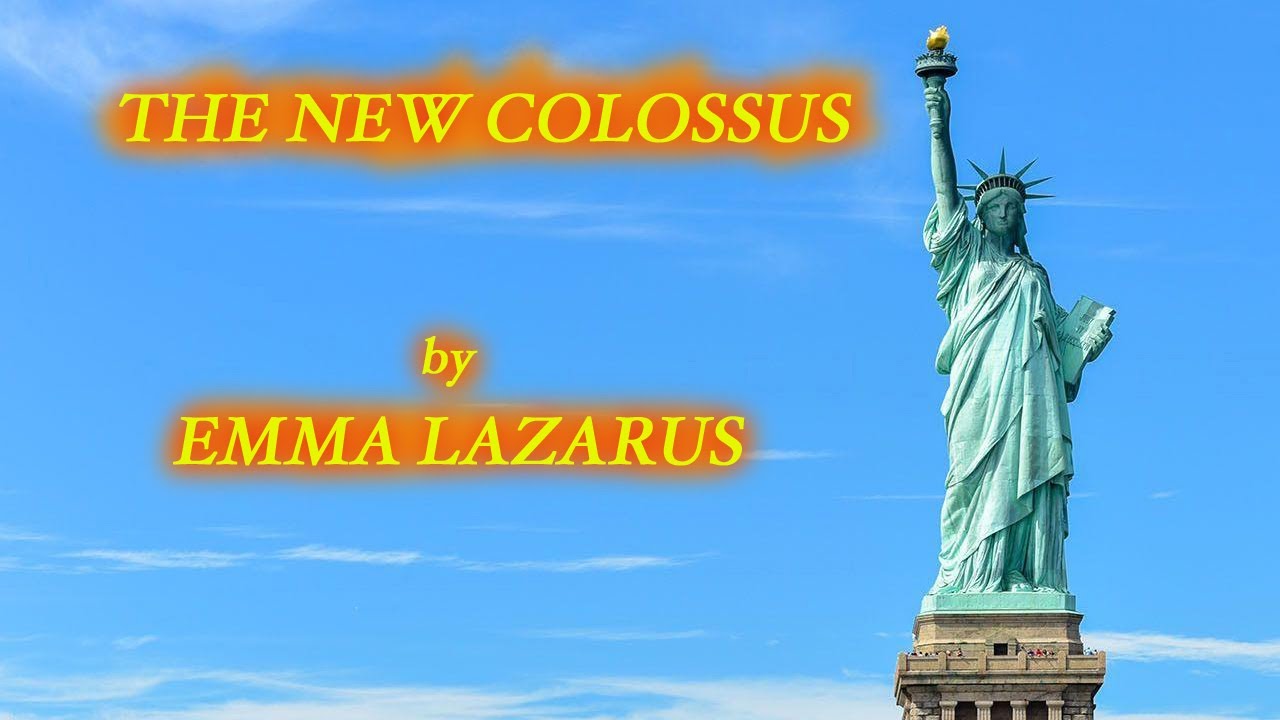 "The New Colossus: by Emma Lazarus. Performed by Bob Gonzalez. - YouTube