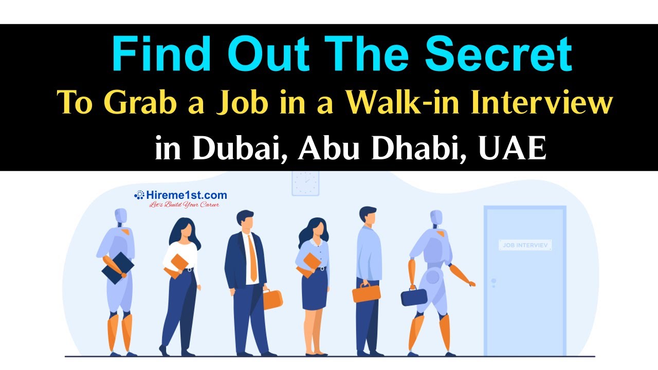 Walk in Interviews in Dubai Today and Tomorrow - Jobs in Dubai - YouTube