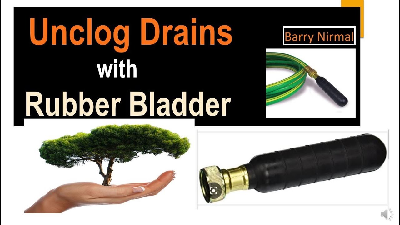 How to Unclog Kitchen or Bathroom Drain with Rubber Bladder for $12 ...