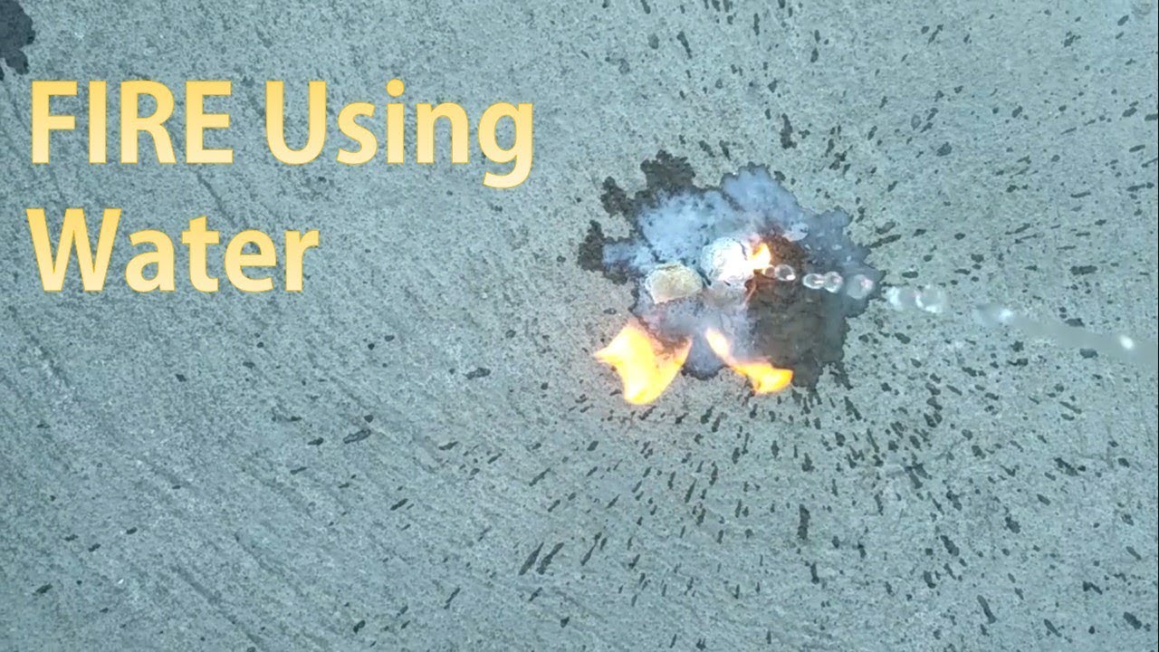 Start Fire Using Water - YouTube