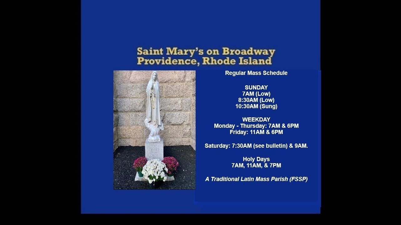 Divine Office & 6PM Low Mass. Ss Nereus, Achilleus & Domitilla, Virgins ...