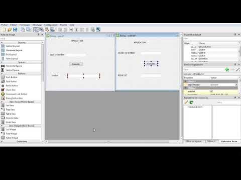 Qt Designer Python Nombre Premier & Multiplication d'un Nombre - YouTube