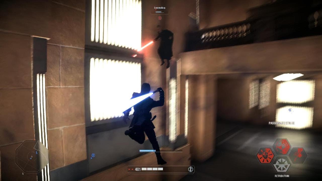 Anakin Jump Slash Dooku STAR WARS Battlefront II - YouTube