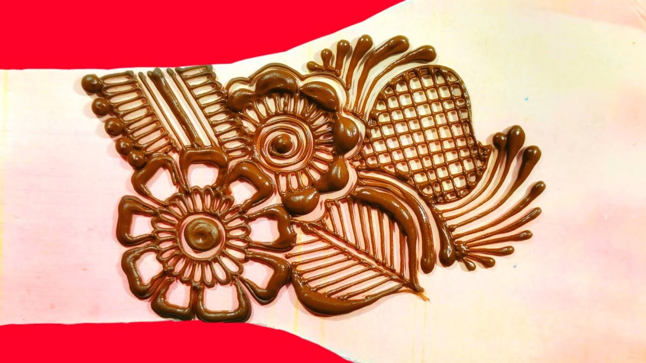 Easy 3D Mehndi Design - New Mehandi Design - Easy Flower Mehndi Design ...