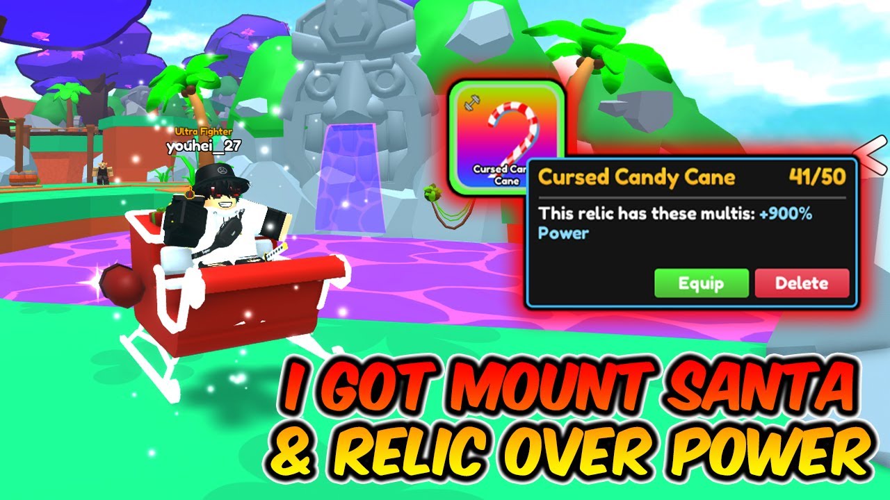 🎄MANTAP🎄 Aku Dapat Mount Santa & Relic Candy Over Power - Roblox Sword ...
