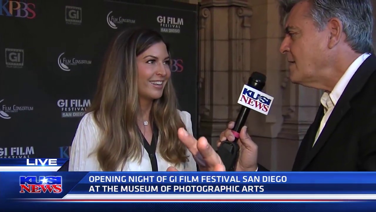Ashley Cusato speaks with Dave Scott, KUSI News, at the Gi Film ...
