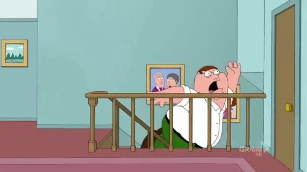 Peter Griffin Falls Down the Stairs - YouTube