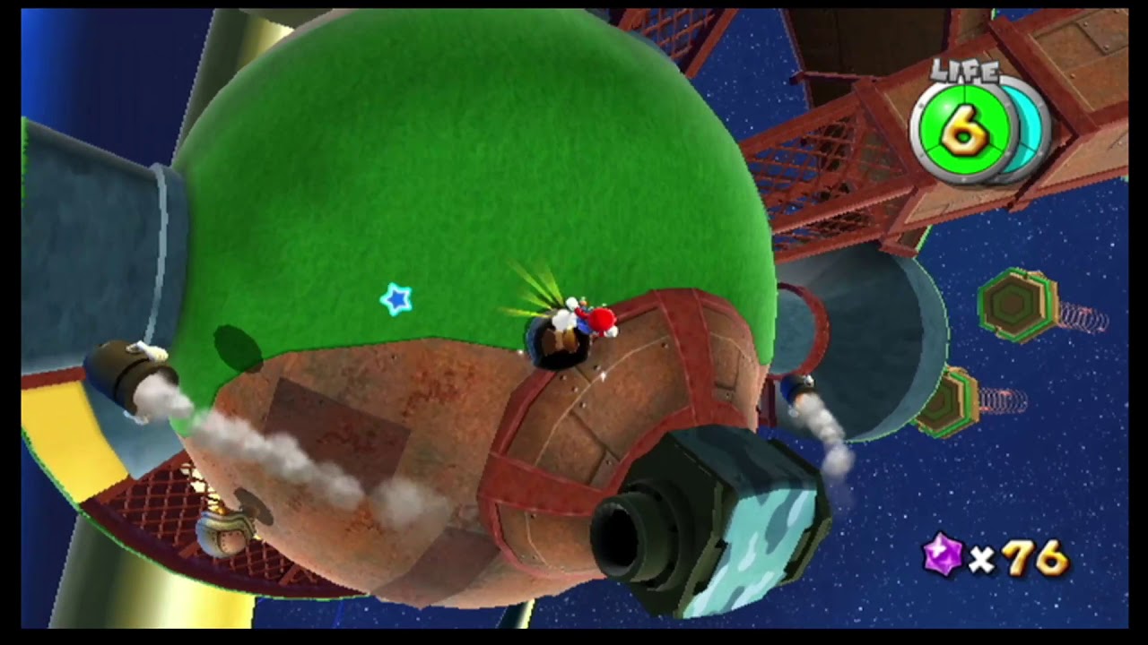 Super Mario Galaxy - Part 27 - Dreadnought's colossal cannons - YouTube