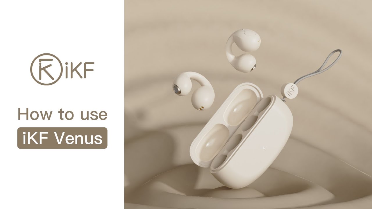 How to use iKF Venus bluetooth wireless clip-on earphones - YouTube