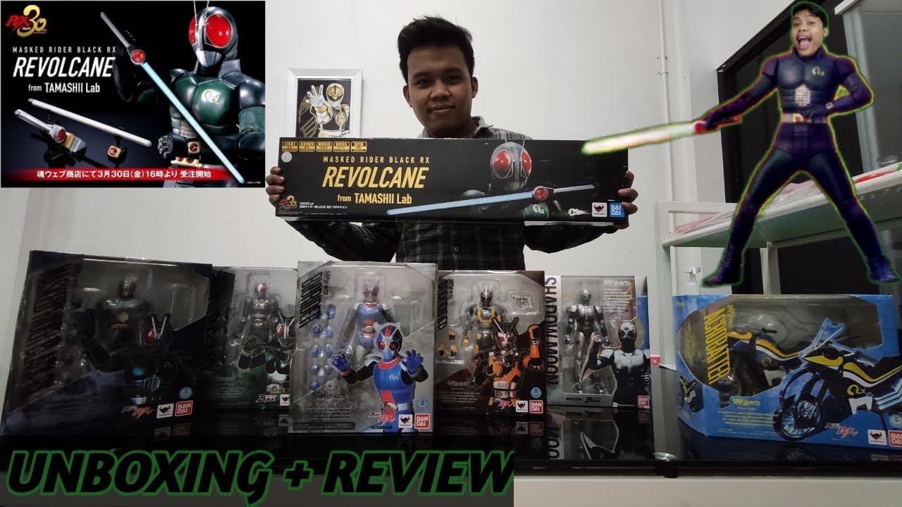 UNBOXING + REVIEW TAMASHII LAB KAMEN RIDER BLACK RX REVOLCANE 30TH ...