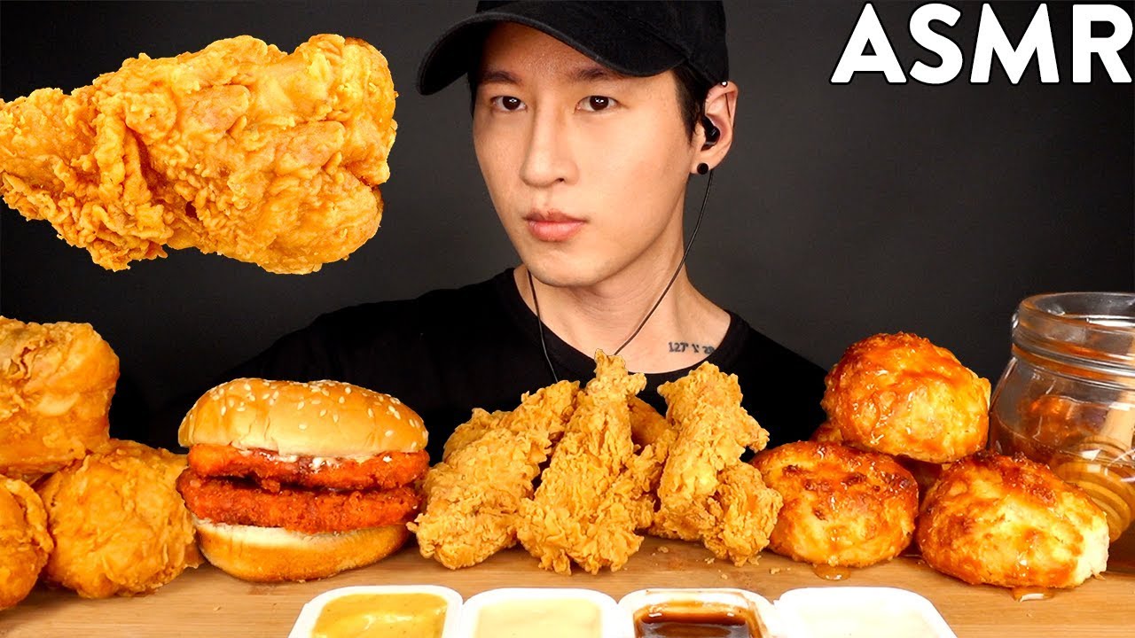 ASMR MOST POPULAR FOOD at CHURCH'S CHICKEN (Fried Chicken, Tenders ...