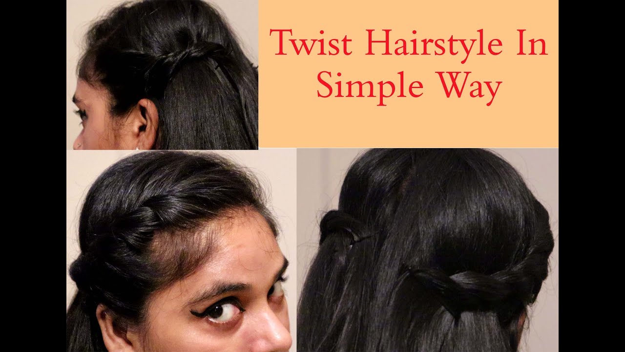 How To Make Twist Hairstyle In Simple Way - YouTube