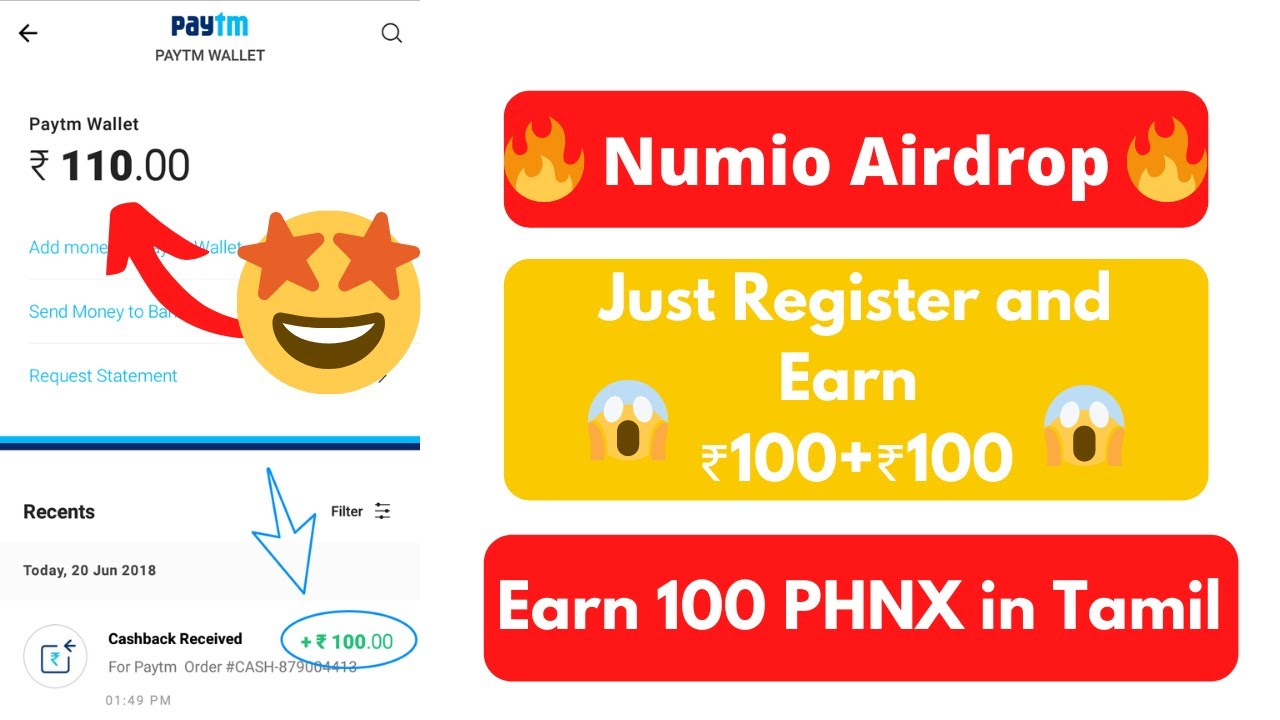 🔥🔥🔥 Numio Wallet Airdrop Earn Rs 100+100 🔥🔥🔥 in Tamil - YouTube