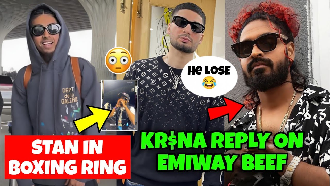 MC STAN IN BOXING RING 😂 KRSNA REPLY BEEF WITH EMIWAY | KRSNA TALKING ...