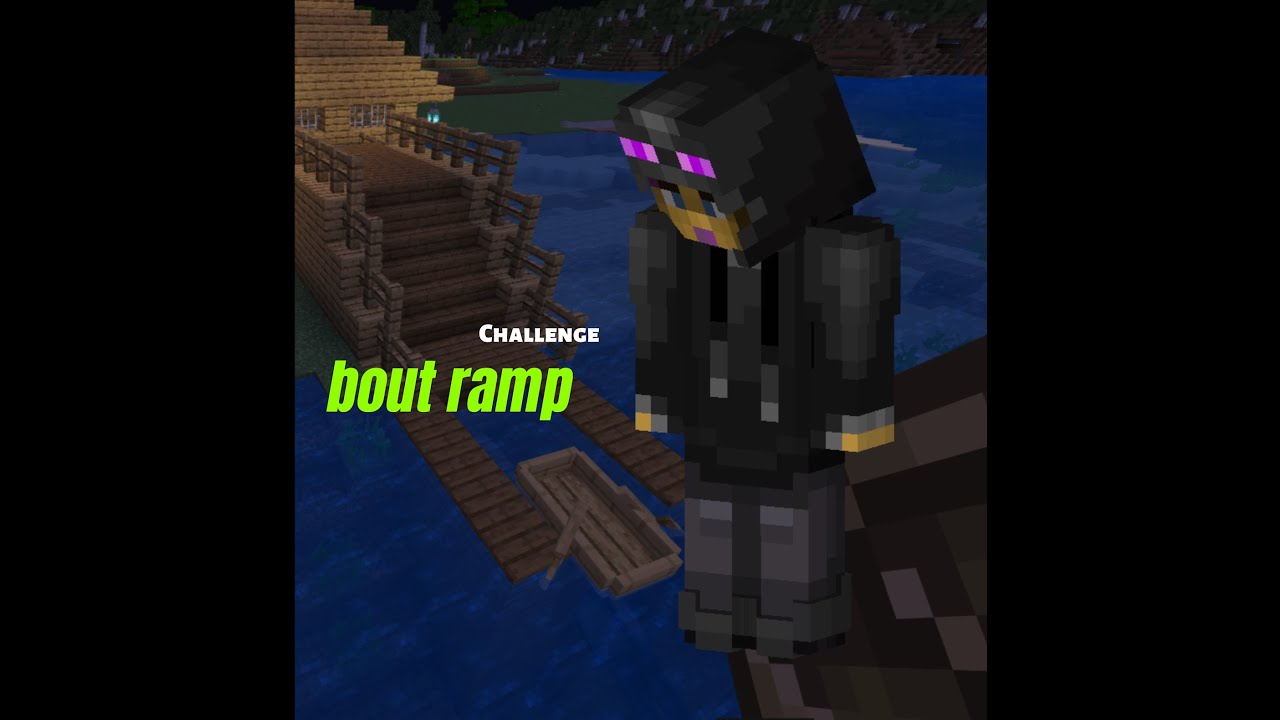 bilding a bout ramp#minecraft #viral - YouTube