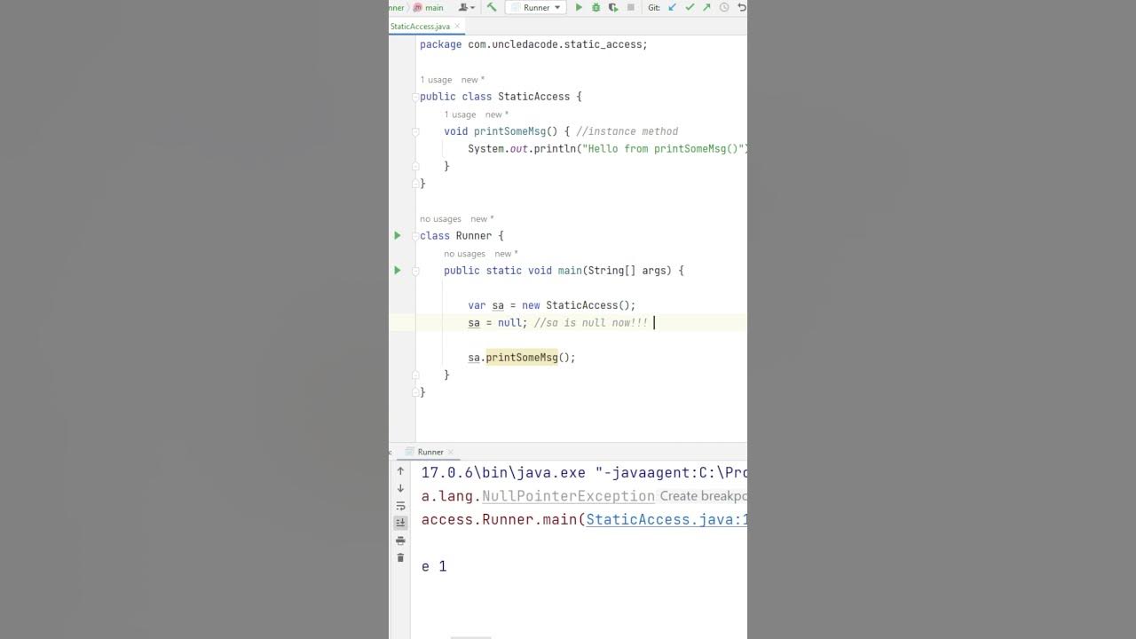 Métodos estáticos vs instancia en Java #shorts #java - YouTube
