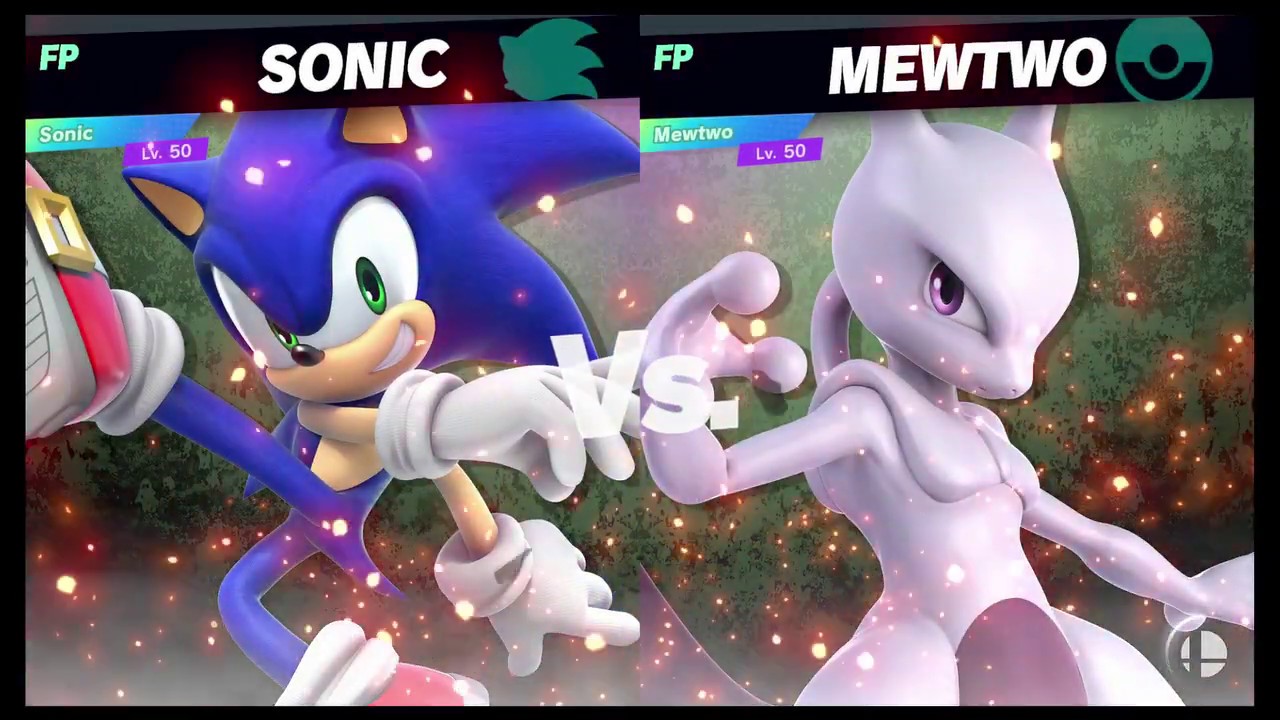 Super Smash Bros Ultimate Amiibo Fights Request #9921 Sonic vs Mewtwo ...