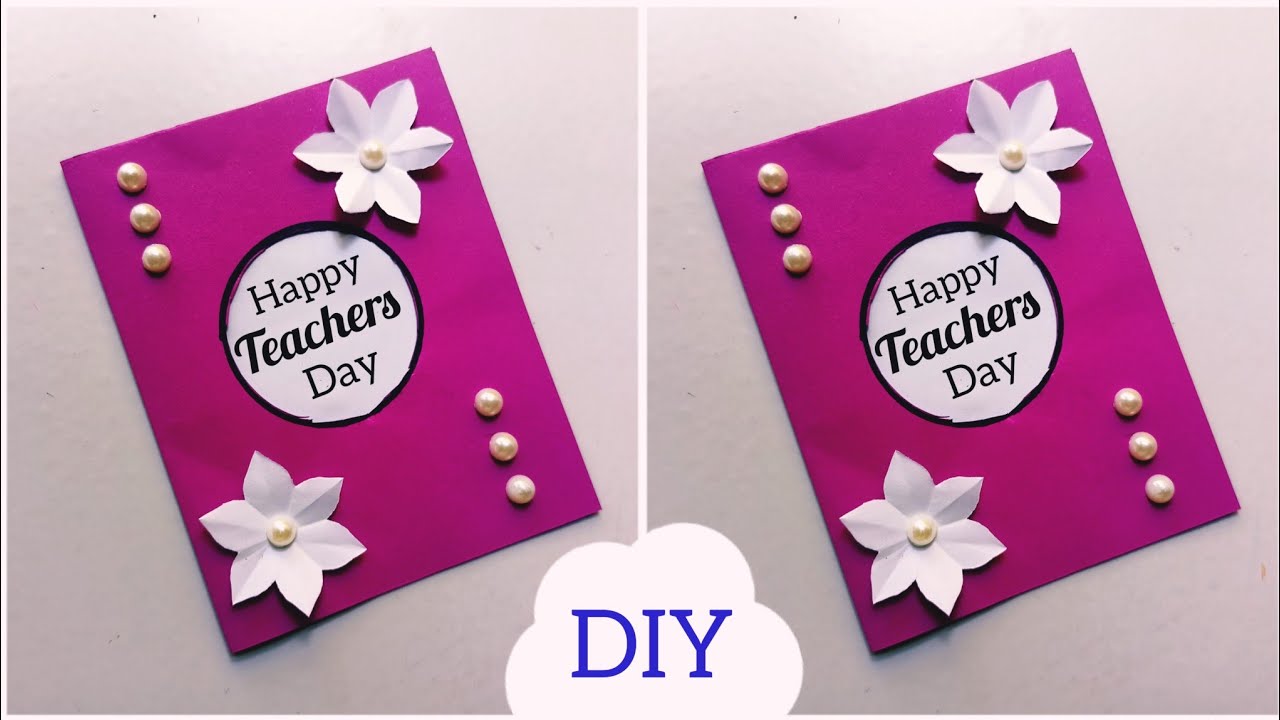 Beautiful Teachers Day 2023 Greeting Card| DIY - Teachers Day Card ...