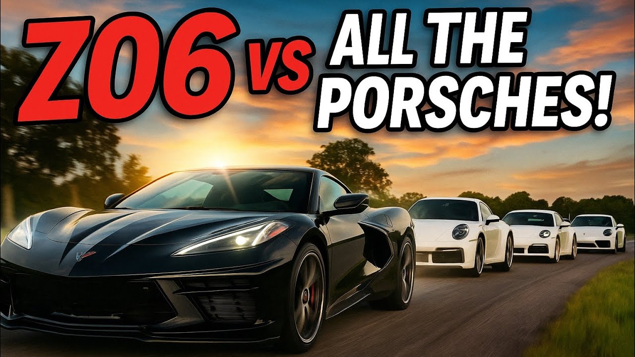 Z06 vs ALL THE PORSCHES! - YouTube