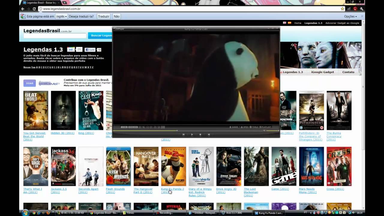 como colocar legendas em filmes!!HD 2011!! - YouTube