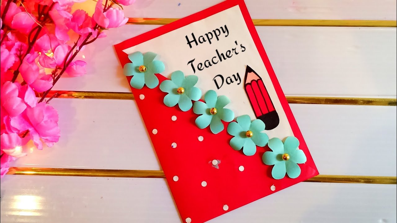 Teachers day card | Handmade teachers day card making ideas| Easy and ...