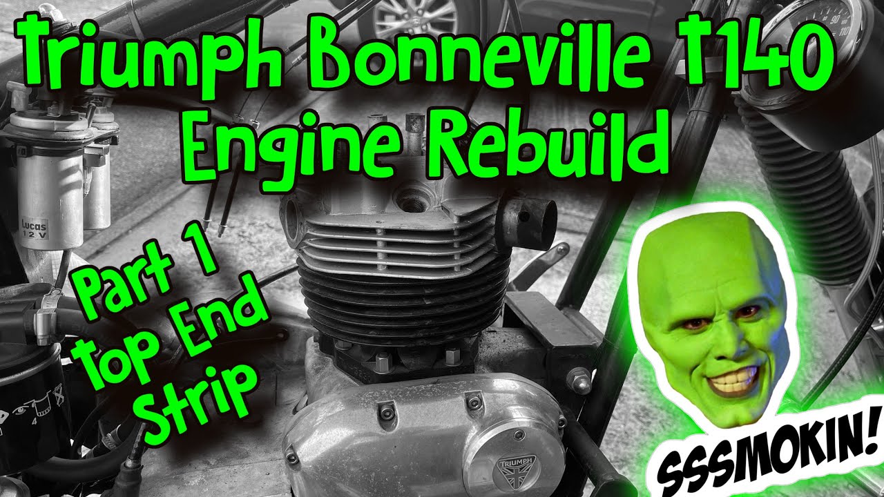 Triumph Bonneville T140 Engine Rebuild - Part 1 Top End Strip - YouTube