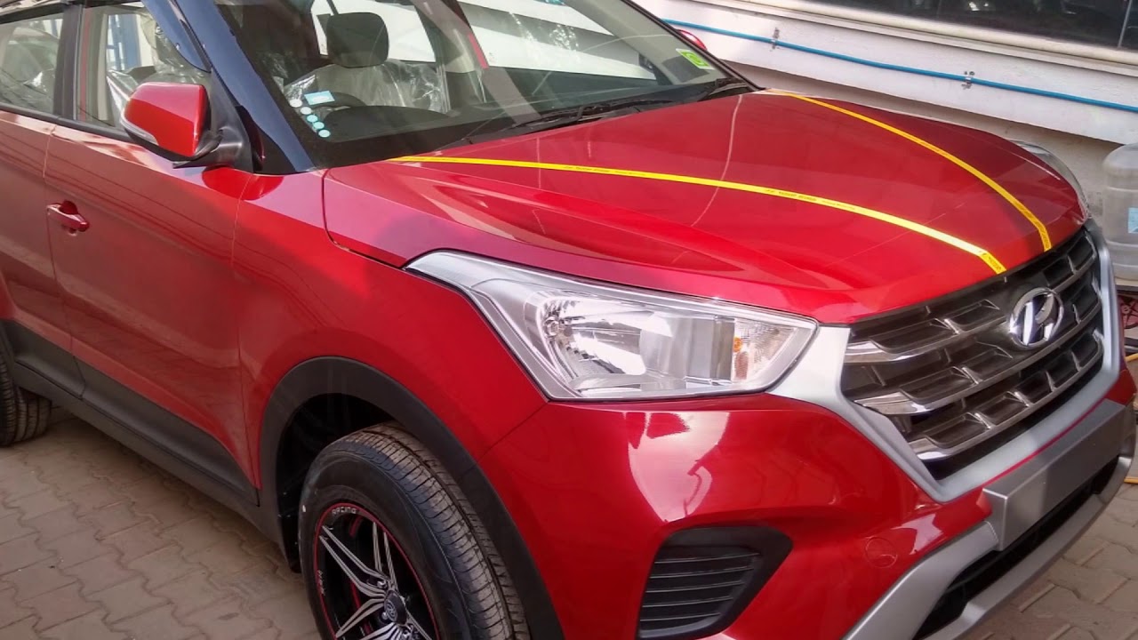 New Hyundai Creta 1.4 S Variant Fiery Red Color !! - YouTube
