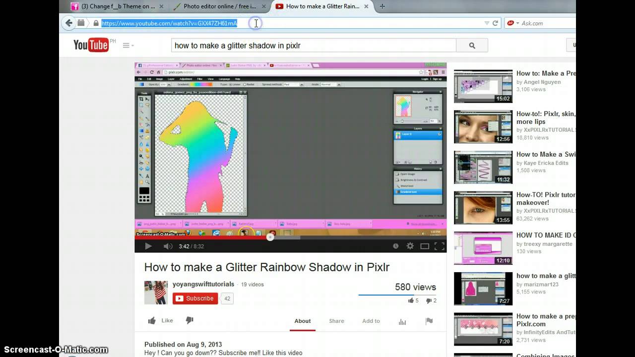 HOW TO MAKE A RAINBOW BACKROUND USING PIXLR (VERY eASY) - YouTube