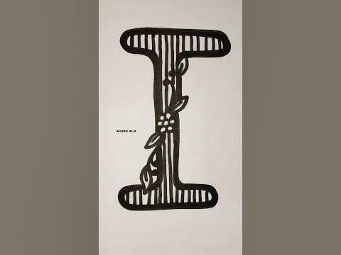 How to write "I" in style #easy#arijitsingh#love#afreenalia#art#style# ...