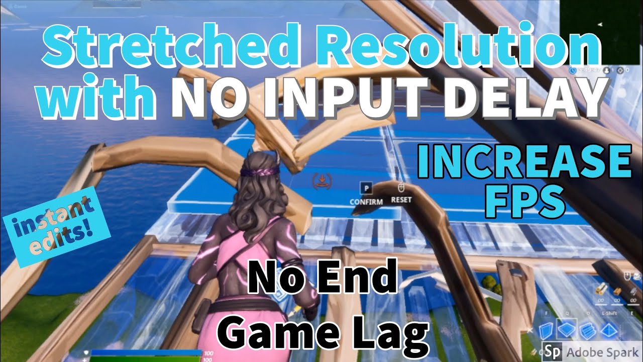 How to get Fortnite stretched resolution with NO INPUT DELAY (Display ...