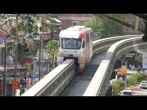 The Monorail System in Kuala Lumpur, Malaysia:  (Monorel KL) - 吉隆坡單軌列車