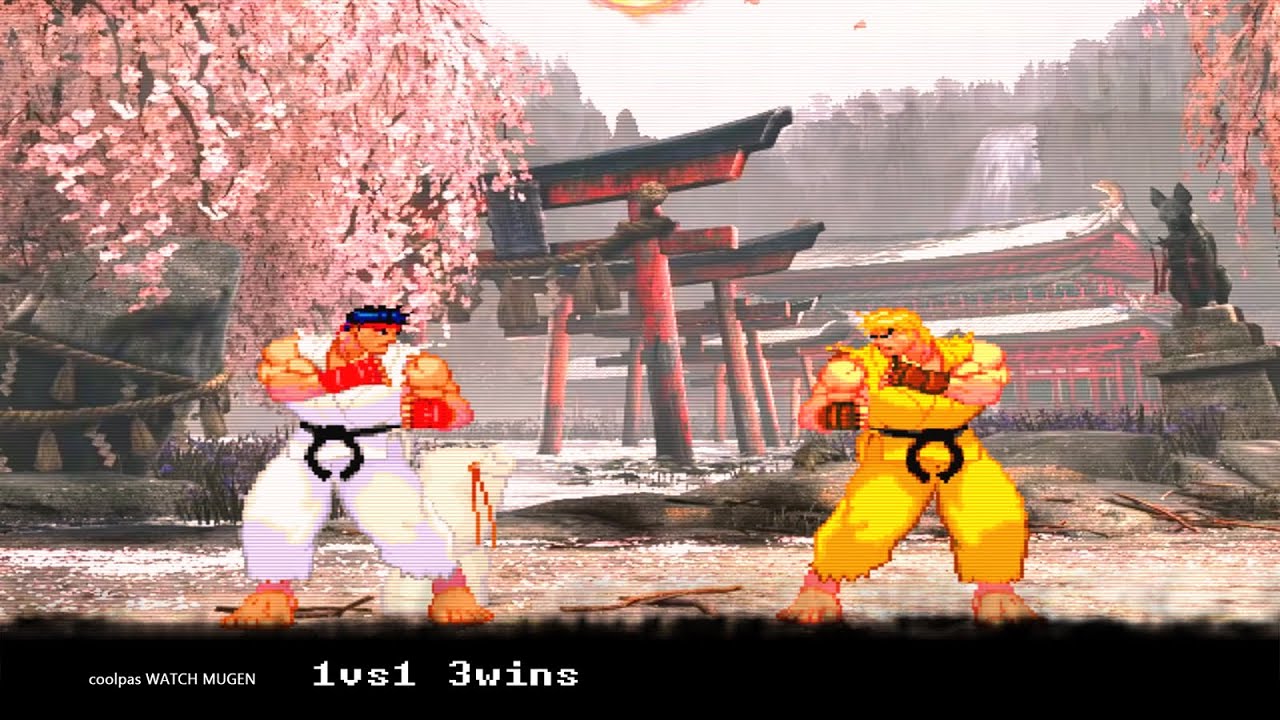 sf3 Ryu vs sf3 Ken | MUGEN 1vs1 - YouTube