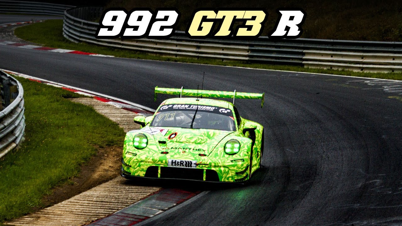 NEW PORSCHE 992 GT3 R "Grello" | Racing debut @ NLS 2022-10-08 - YouTube