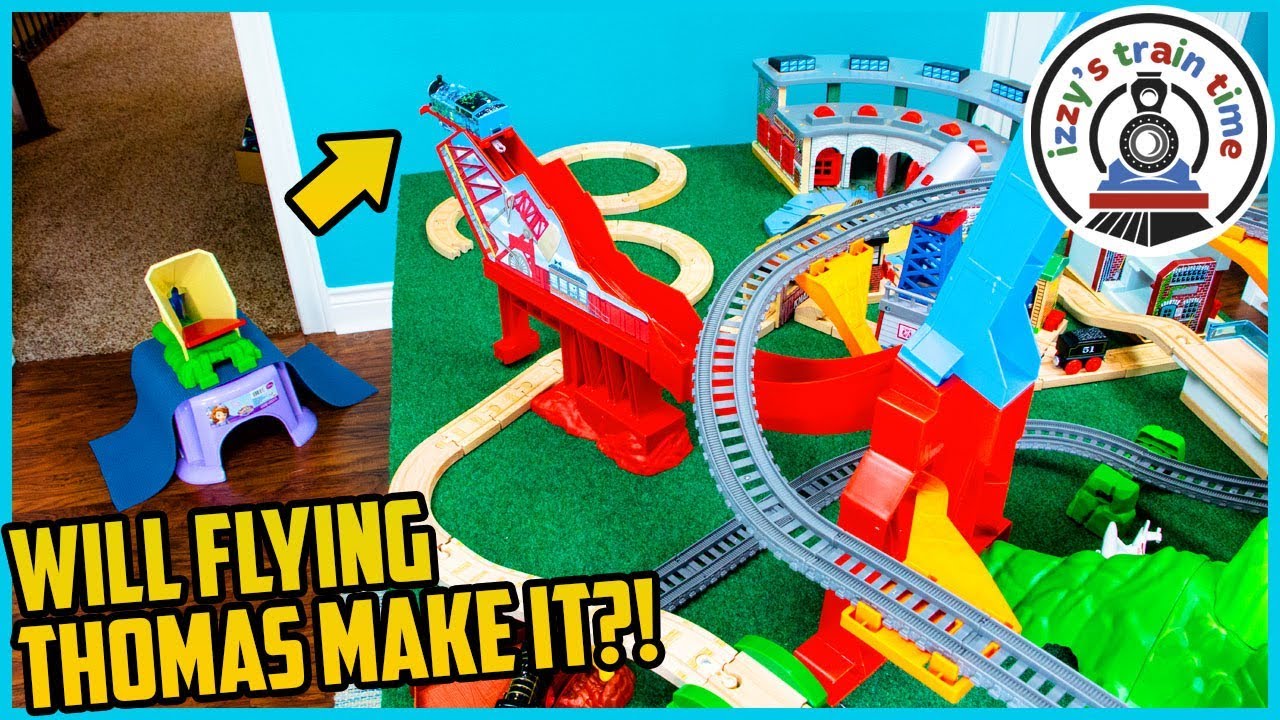 CAN THOMAS MAKE THIS MEGA JUMP?! Thomas and Friends Fun Toy Trains for ...