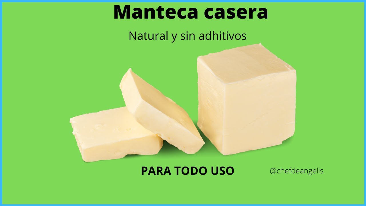 Manteca casera 100% natural para todos los usos.🧈🍞🥐🥮🍪 - YouTube