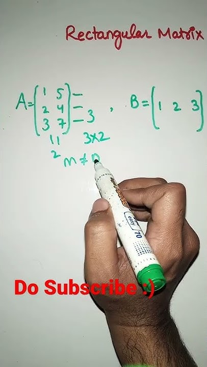Rectangular Matrix - YouTube