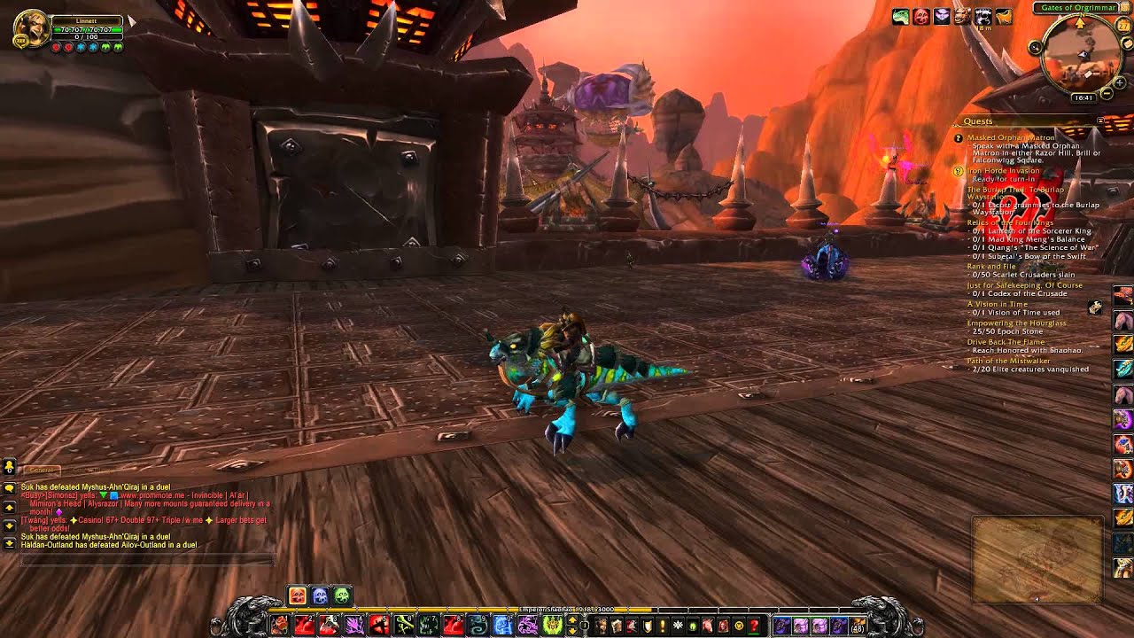 Swift Blue Raptor Mount Gameplay - YouTube